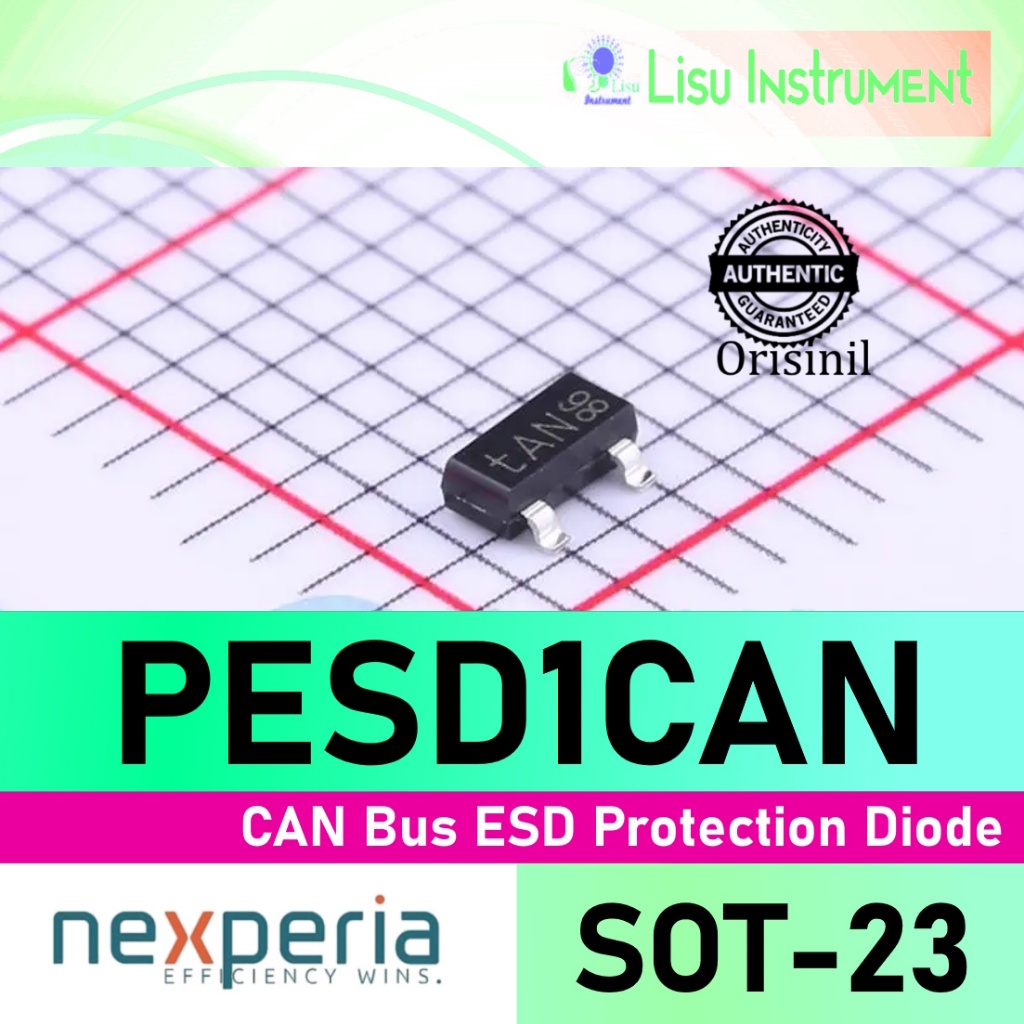 Jual PESD1CAN CAN Bus ESD Protection Diode SOT-23 Nexperia Original | Shopee Indonesia
