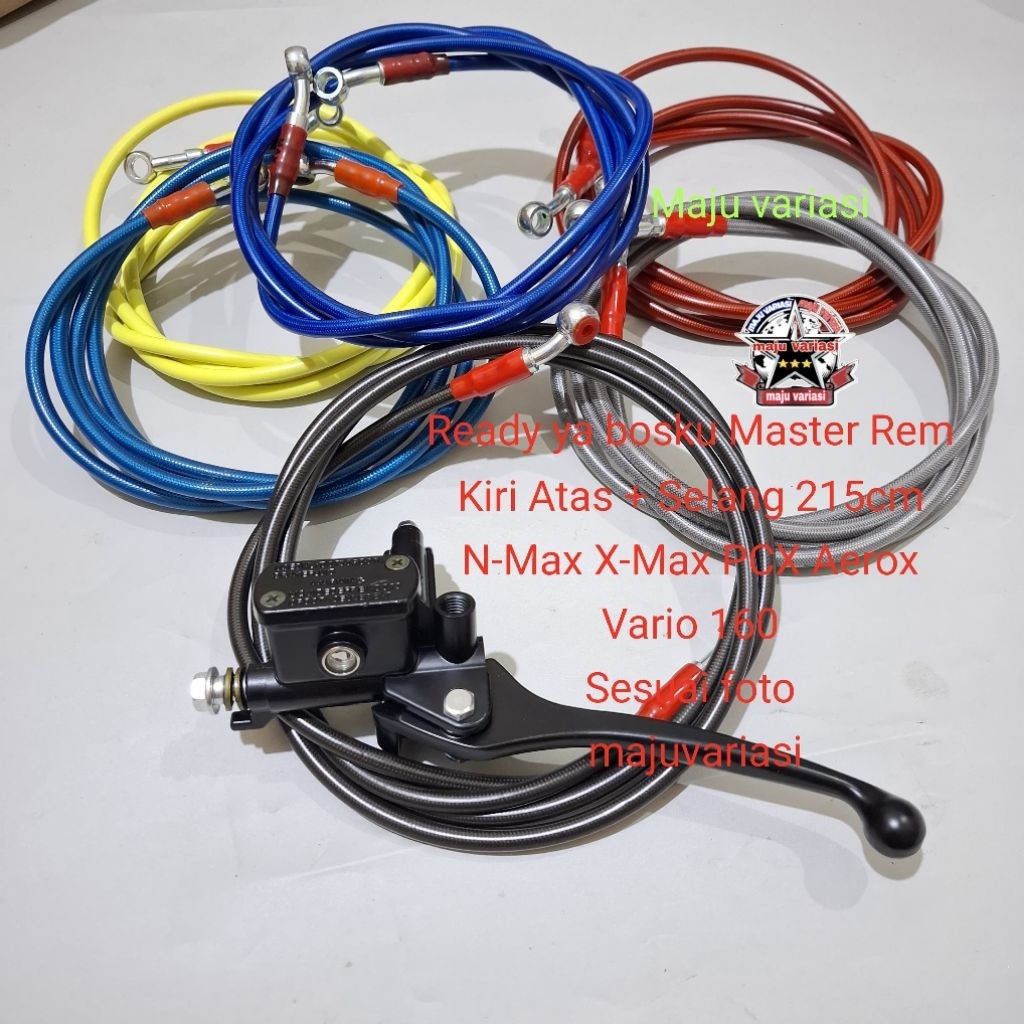 Jual Master Rem Kiri Atas + Selang 215cm N-Max X-Max PCX Aerox Vario ...