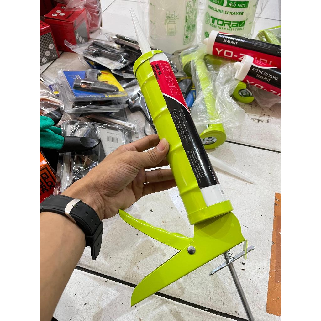 Jual Paket Lem Kaca Dan Tembakan Sealant - Silicone Silent Botol Warna ...