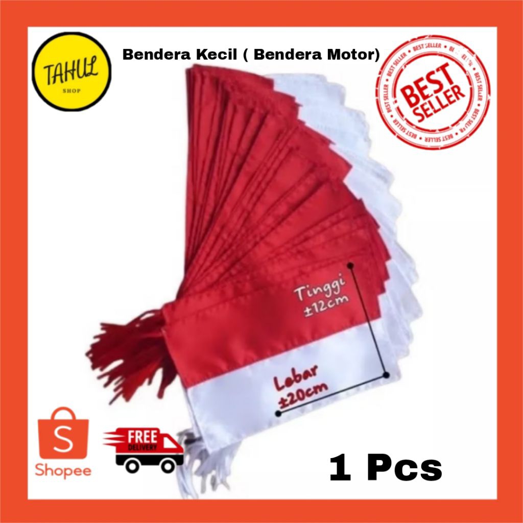 Jual 1 Pcs !!! Bendera Merah Putih Kecil - Bendera Motor / Bendera ...
