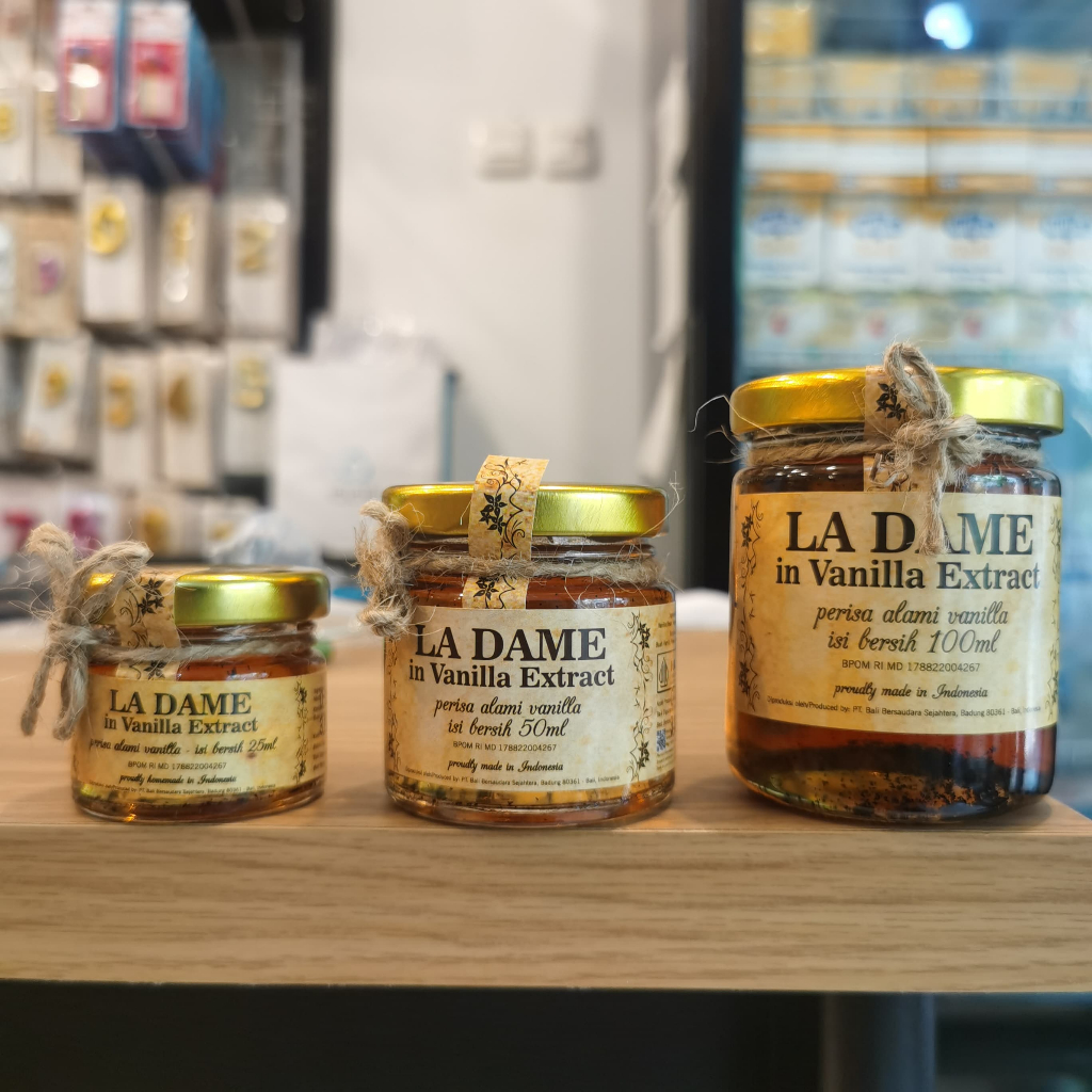 Jual La Dame In Vanilla Extract Vanila Ektrak Halal MUI | Shopee Indonesia