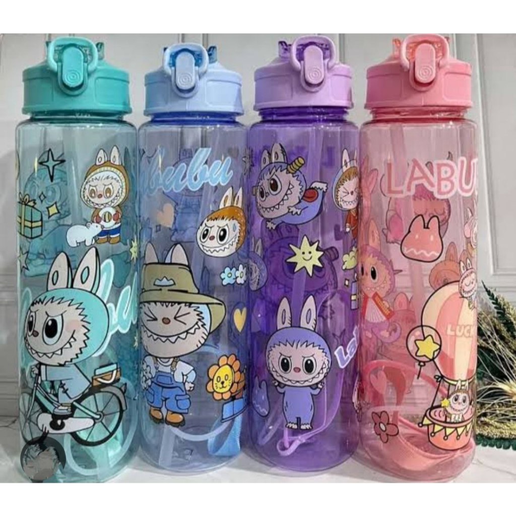 Jual Botol Minum Bening Labubu/ Botol Minum Plastik Labubu/ Botol Minum ...