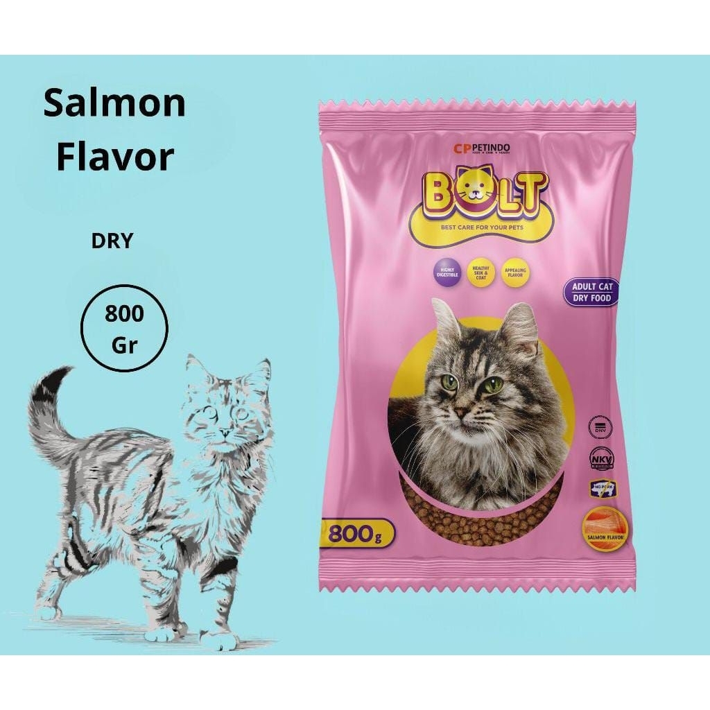 Jual Bolt Salmon Cat Food - 800g | Shopee Indonesia