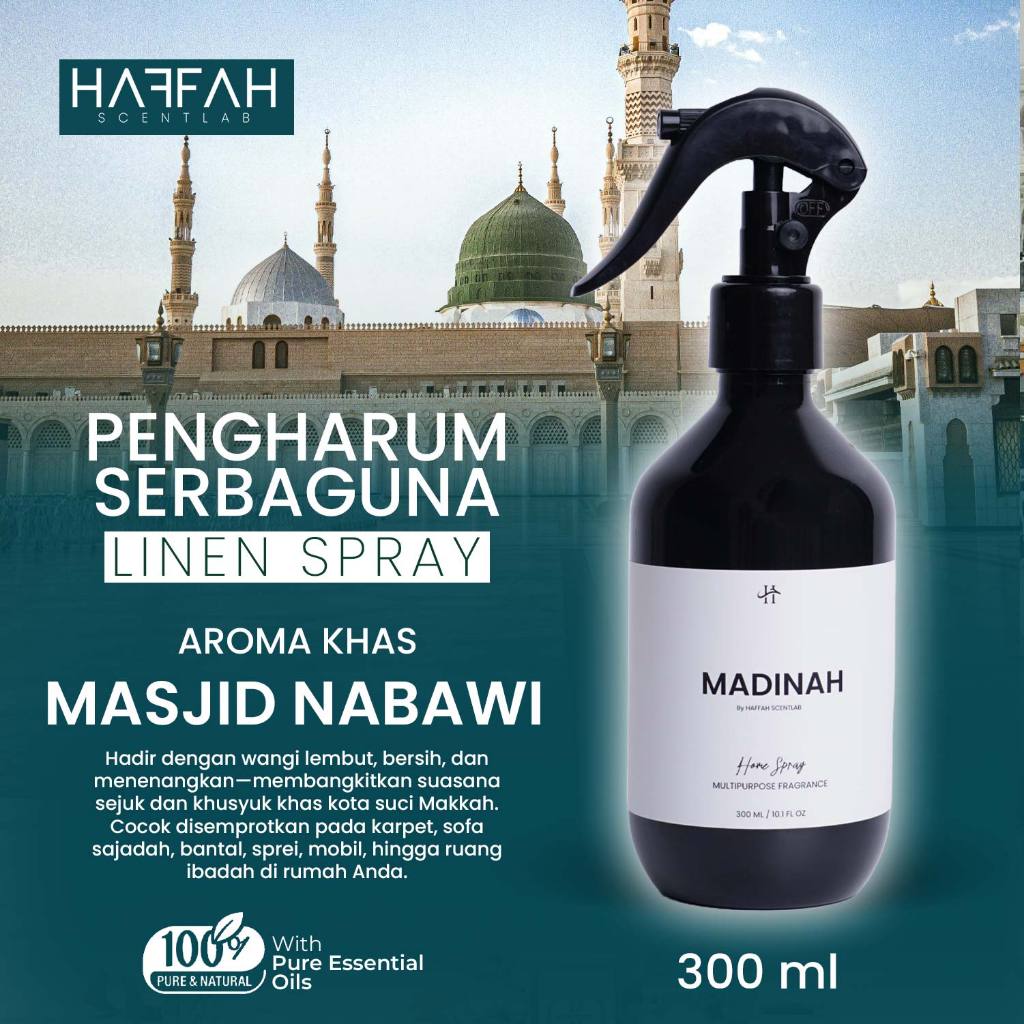 Jual Haffah - Pengharum Serbaguna Linen Spray Anti Bacterial Aroma Khas ...