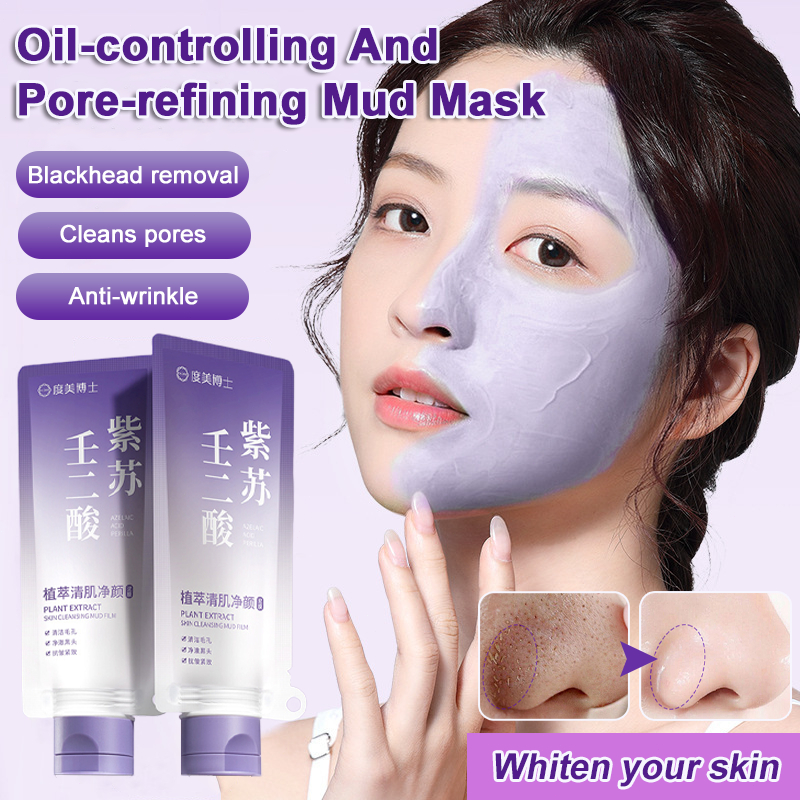 Jual Beli 1 Gratis 2 Masker Lumpur Ekstrak Perilla Bersih / Azelaic ...