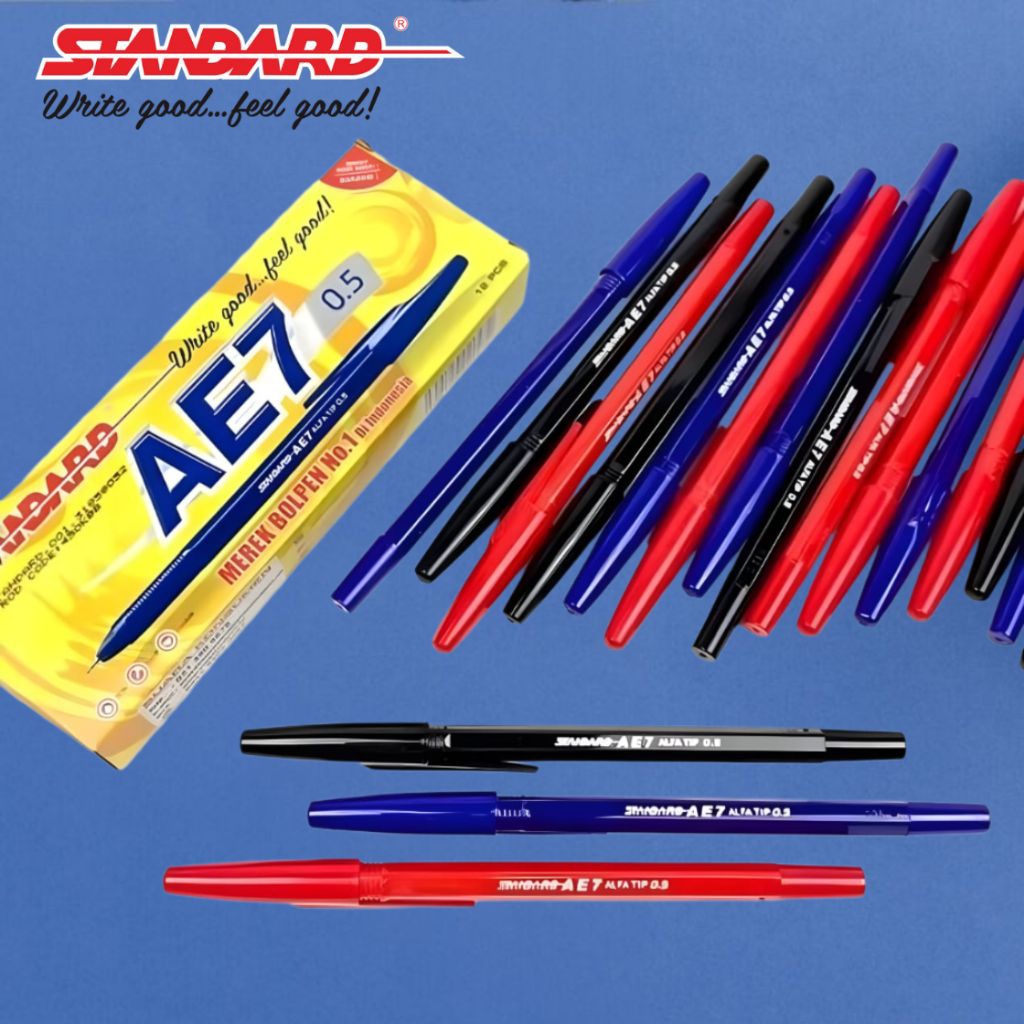 Jual pulpen Standard AE7 Ukuran Mata Pena 0.5 mm | Shopee Indonesia