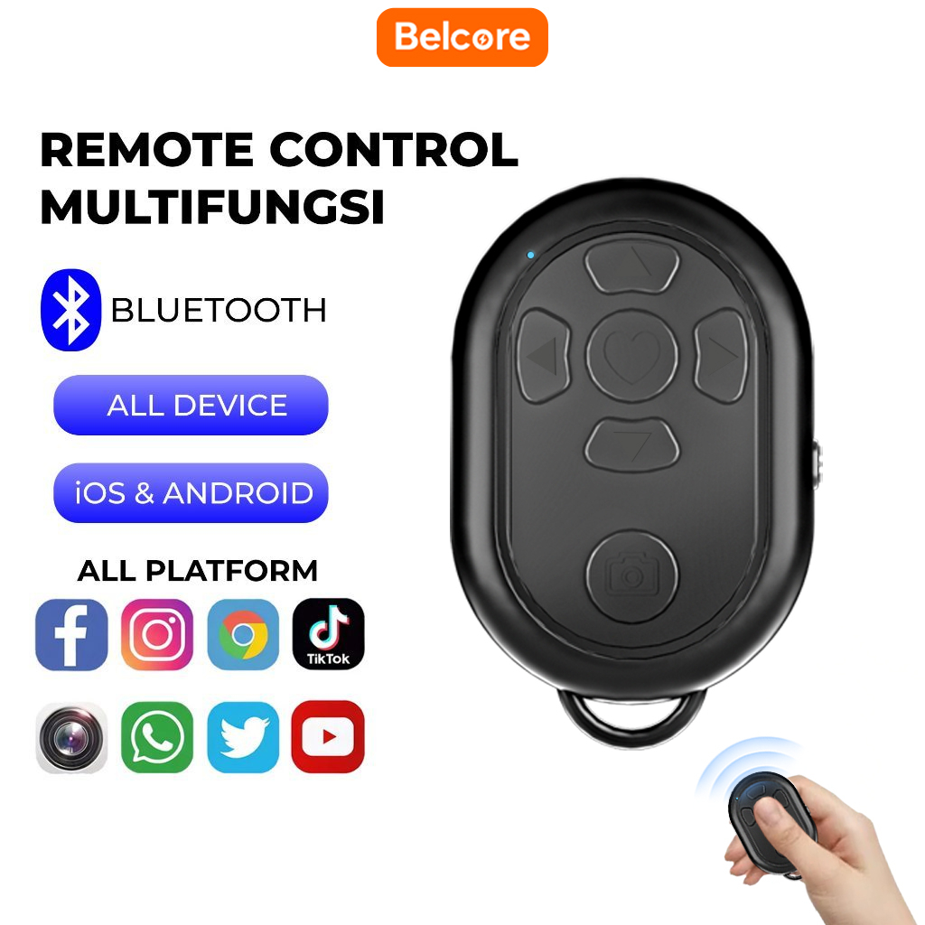 Jual Tikt Bluetooth Remote Control/Remote Selfie Shutter for Android IOS Smartphone | Shopee ...