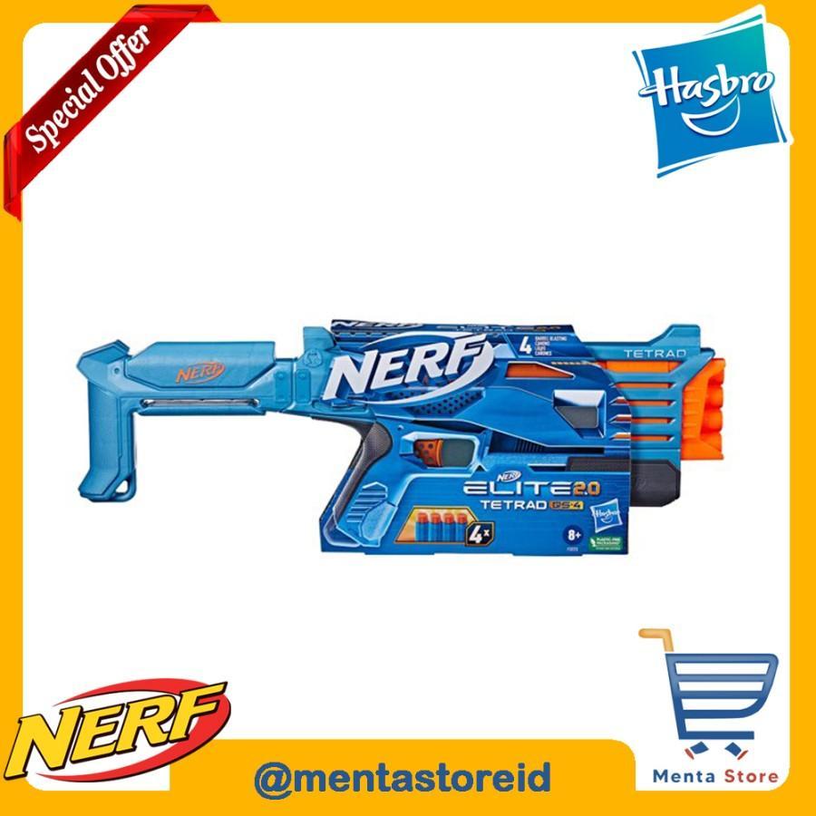 Jual NERF Tetrad Elite 2.0 QS4 Blaster Shotgun Original Hasbro Mainan ...