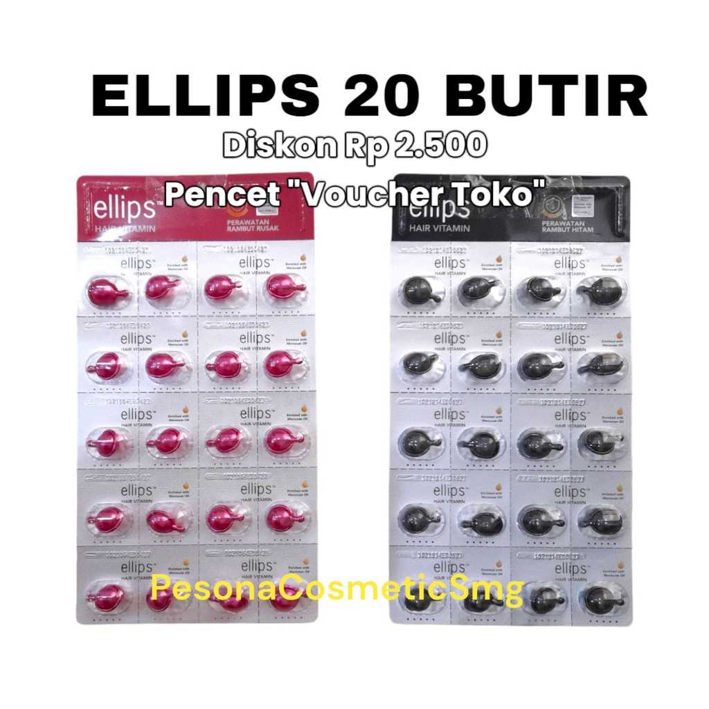 Jual ELLIPS VITAMIN RAMBUT ELIPS / ELIPS HAIR VITAMIN RAMBUT ISI 20 ...