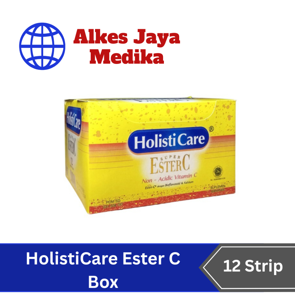 Jual Holisticare Ester C Box Isi 12 Strip @4 Tablet - Vitamin C ...