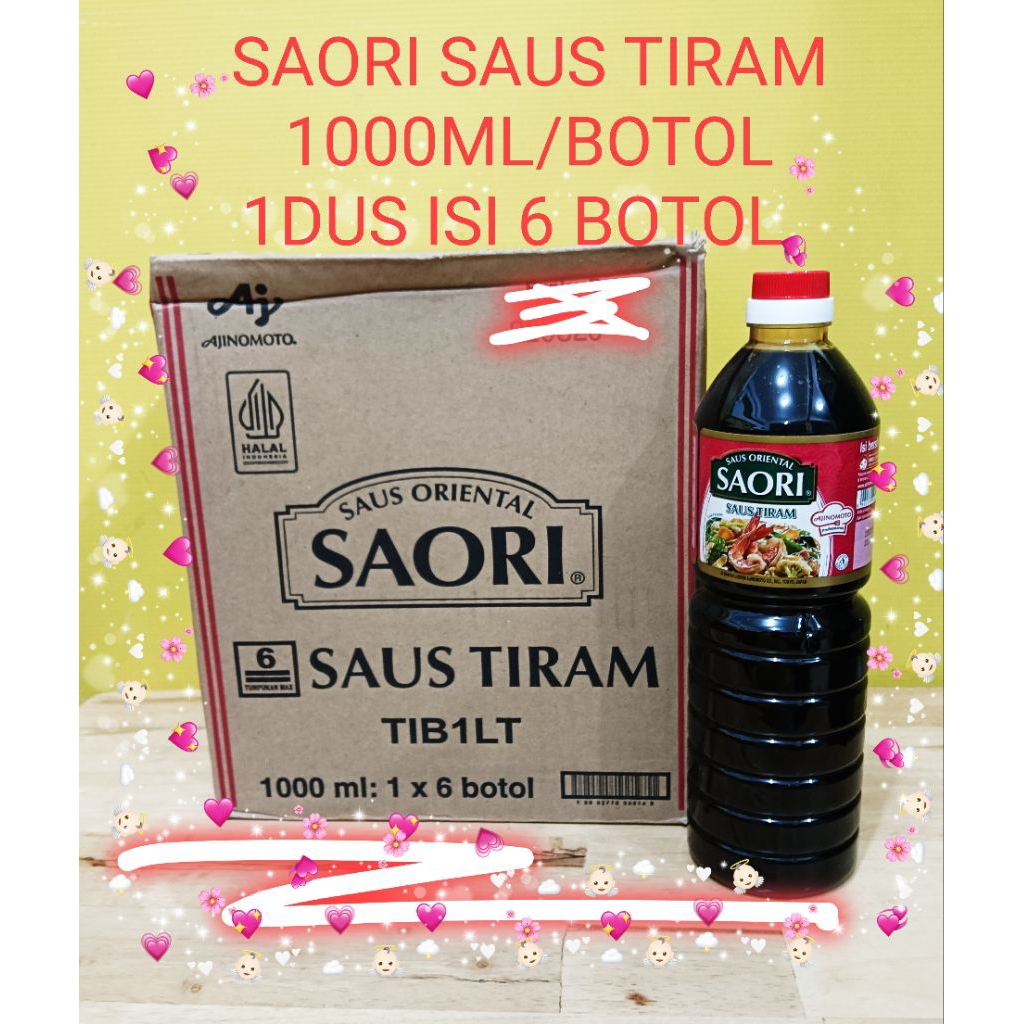Jual 1 DUS SAORI SAUS TIRAM 1LITTER ISI 6 BOTOL | Shopee Indonesia