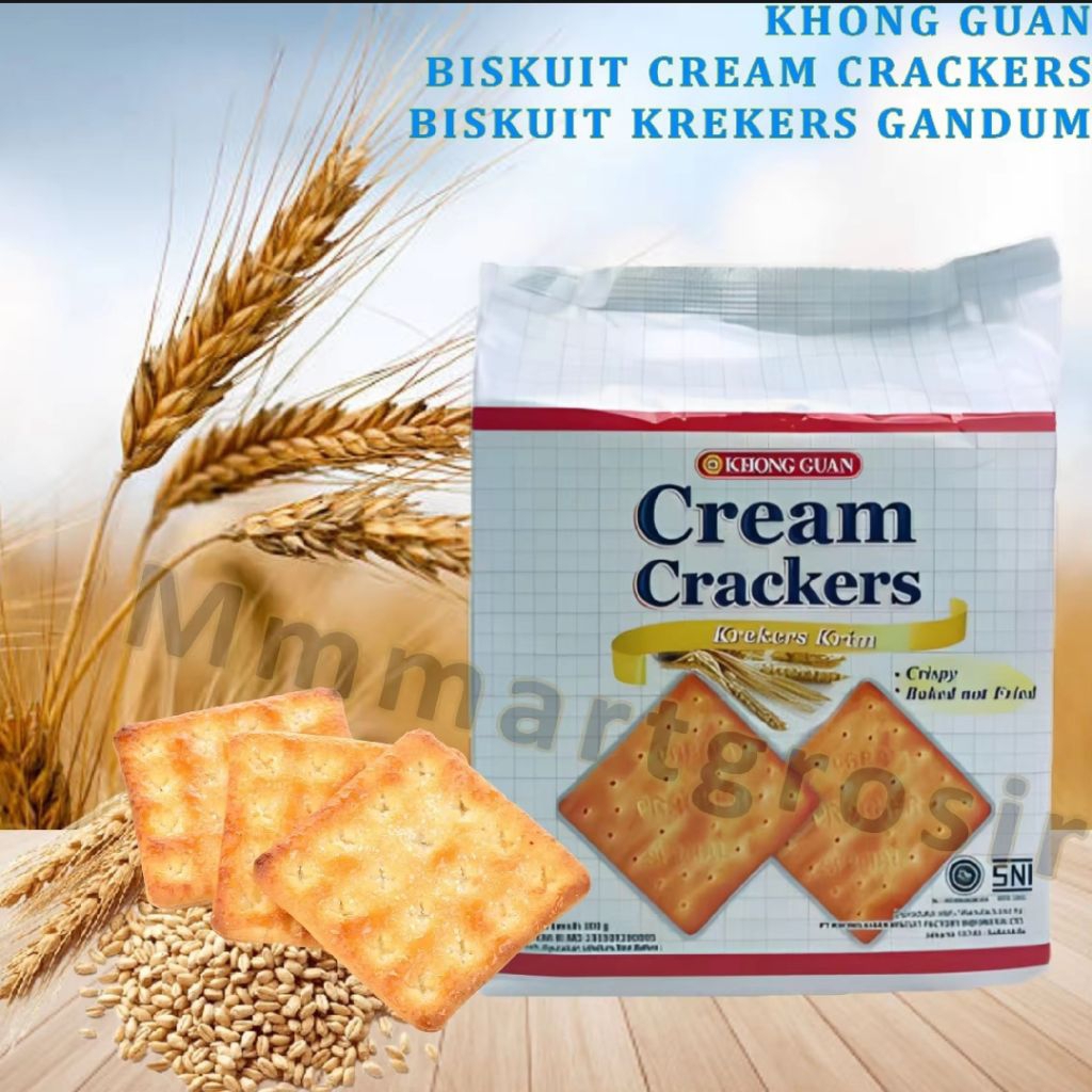 Jual Khong Guan / Biskuit Cream Crackers / Biskuit Krekers Gandum ...