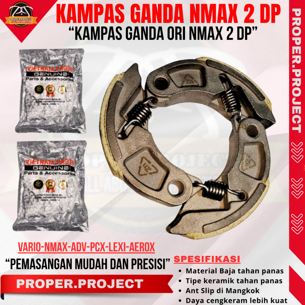 Jual Kampas Ganda Kopling Ori Nmax 2DP KAWAT BAJA Nmax Aerox Lexi Vario ...