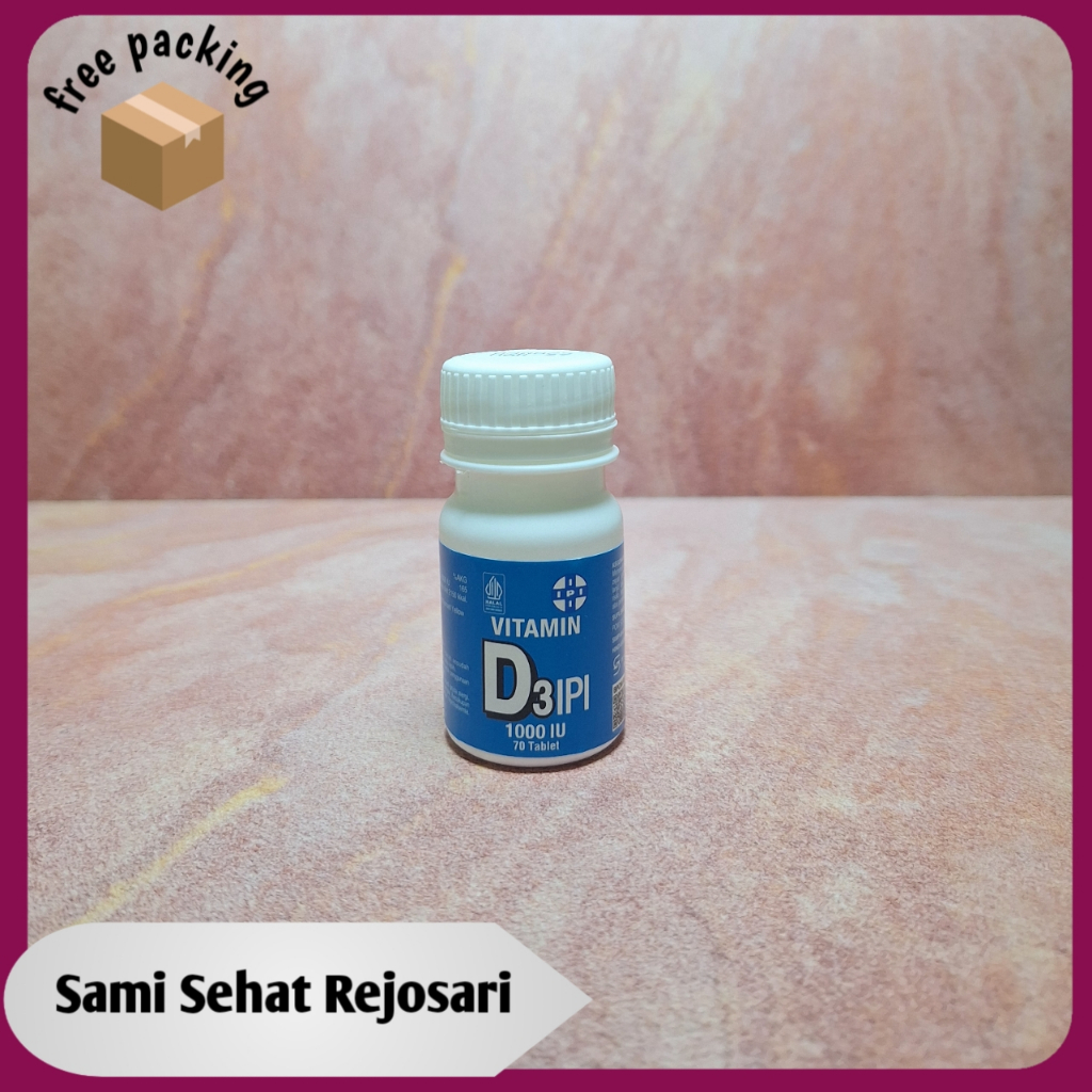 Jual 1 Botol IPI VITAMIN D3 1000 IU 70 TABLET | Shopee Indonesia