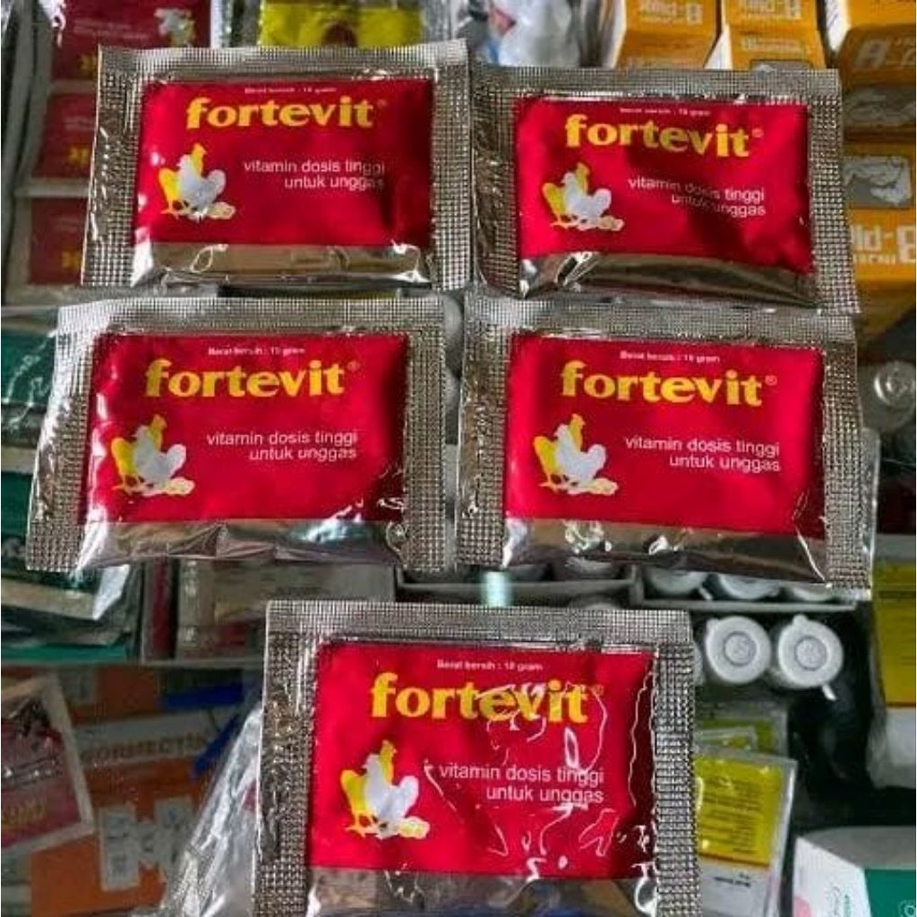Jual Vitamin Ayam Medion Fortevit 10 gram &50 gram Vitamin Ayam Dosis ...