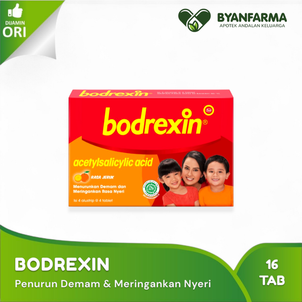 Jual BODREXIN Tablet - Obat Penurun Demam & Nyeri Anak Isi 16 Tablet ...