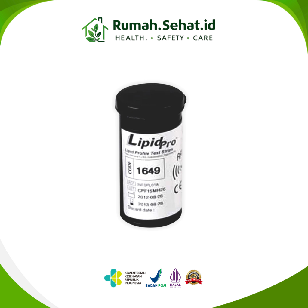 Jual Test Strips Kolesterol, HDL, Trigliserida, LDL - LIPIDPRO - 10 ...
