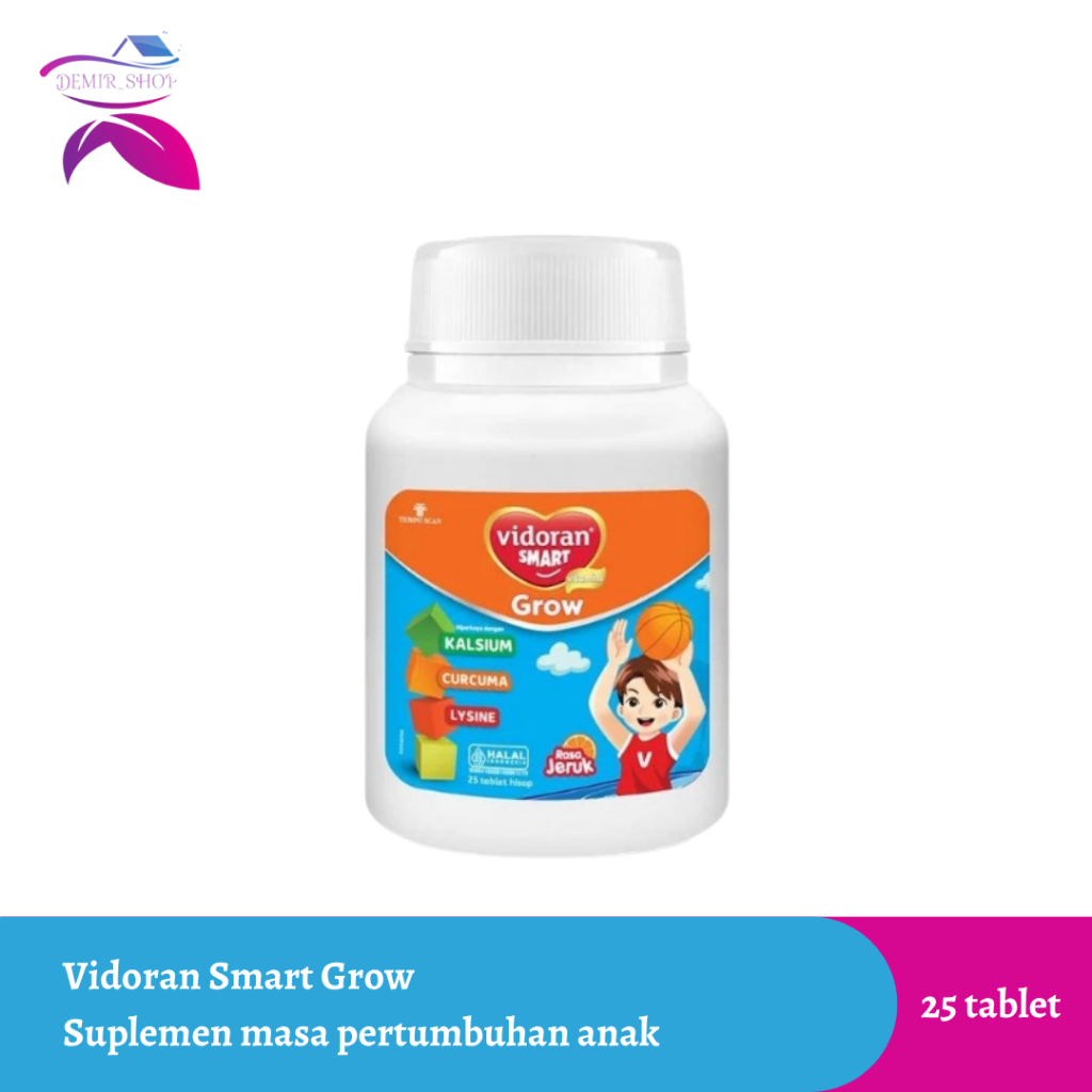 Jual Vidoran Smart Grow Jeruk 25 Tablet | Shopee Indonesia