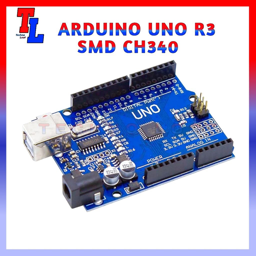 Jual Uno R3 - Arduino Uno Atmega328p SMD CH340 Bonus Kabel | Shopee ...
