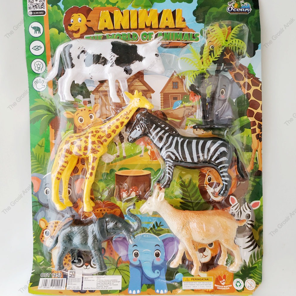 Jual TGA Animal The World of Animals OCT1252 ISI 5 Mainan Hewan Liar ...