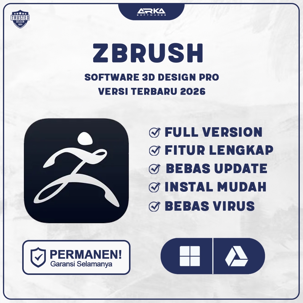 Jual Pixologic Zbrush 2025 Full Version Original Lifetime + Panduan Instalasi (WIN & MAC ...