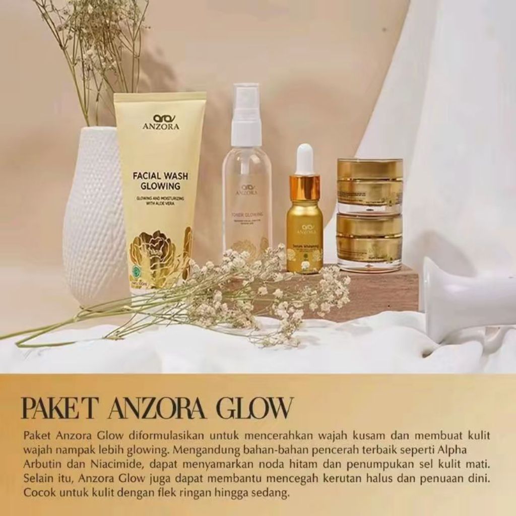 Jual Anzora skincare/ Anzora/paket Anzora skincare set kecantikan ...