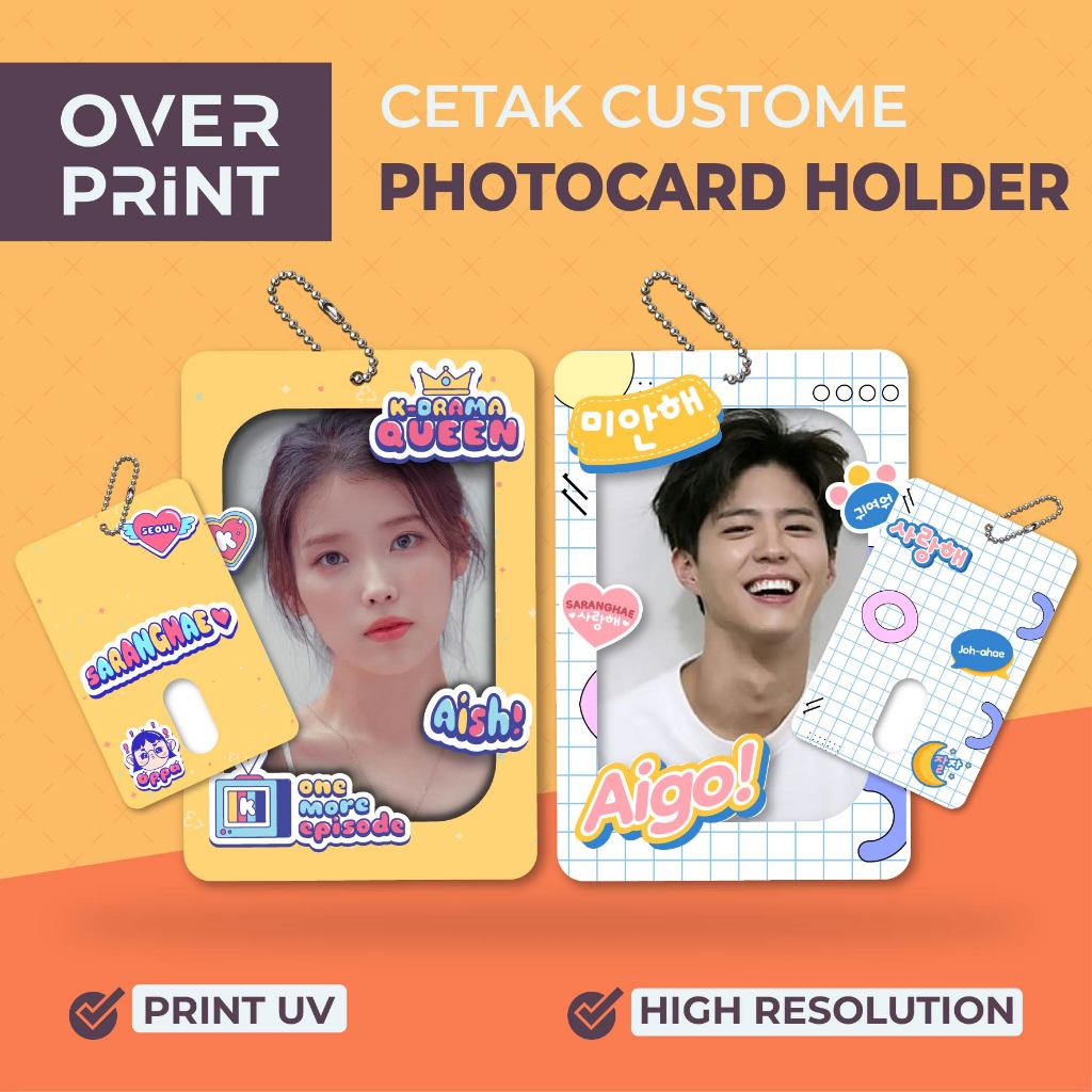 Jual CETAK PHOTOCARD HOLDER KEYCHAIN - CUSTOM AKRILIK - UV PRINT 2 SISI - CUSTOM DESIGN | Shopee ...