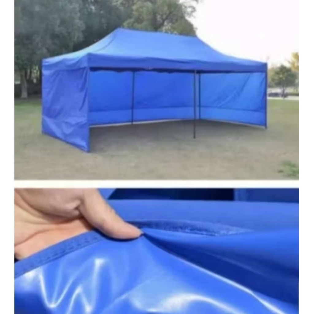 Jual Tenda lipat uk 3x6 tebal besi 0,8 dinding 3 sisi full bahan ...
