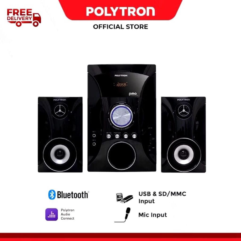 Jual Speaker Bluetooth POLYTRON Multimedia PMA 9525 | Shopee Indonesia