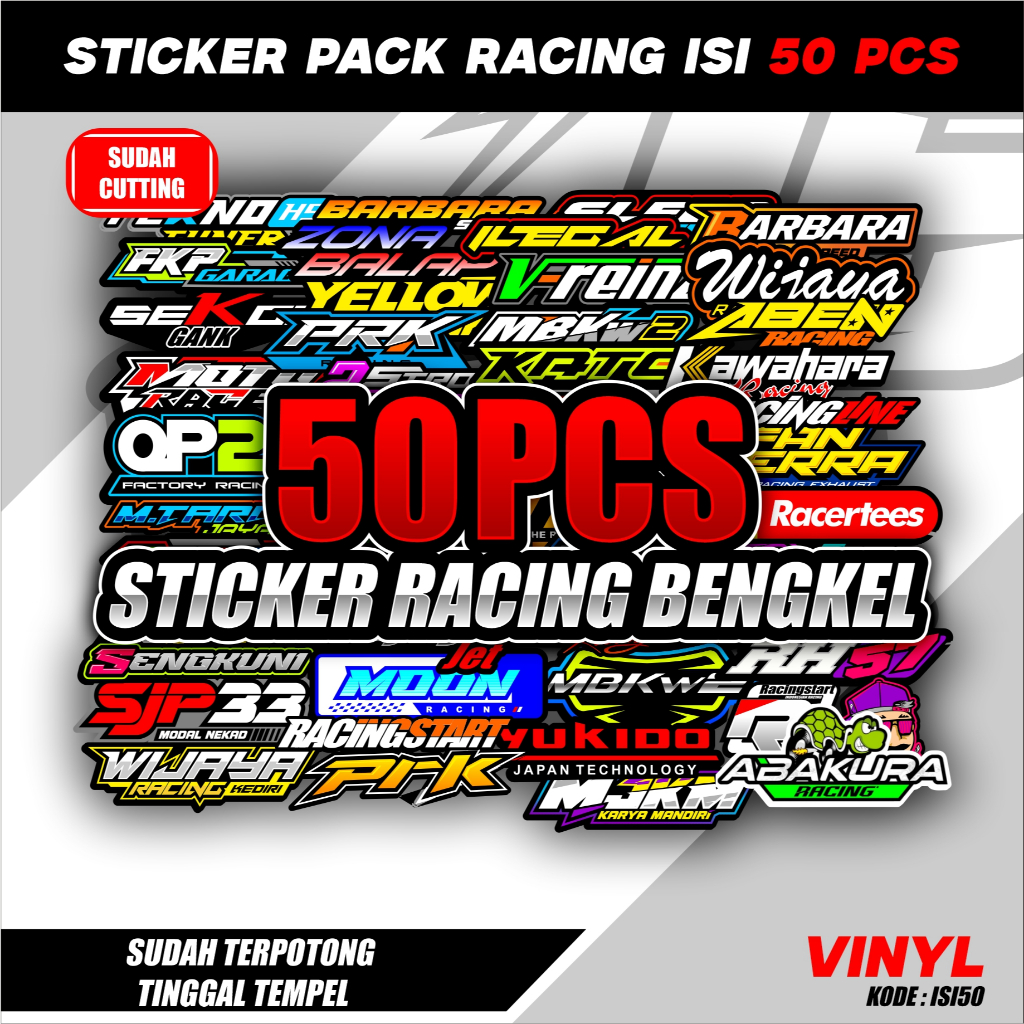Jual Stiker Motor Sponsor Racing sudah terpotong Stiker Pack Motor ...