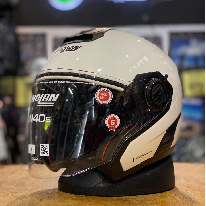 Jual Nolan N405 Classico 305 Bianco - White Metal Finish Nolan Half Face N405 | Shopee Indonesia