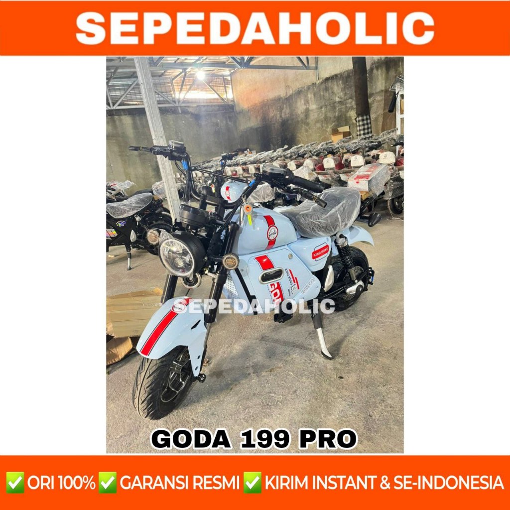 Jual Sepeda Motor Listrik GODA 199 PRO MECHA KINGKONG 1500 Watt 20 AH ...