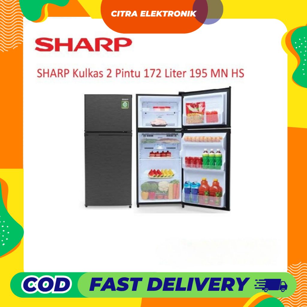 Jual KULKAS SHARP KIREI SERIES SJ 195MNHS/ SJ 195 MN HS/ SJ 236MNHS/ SJ ...