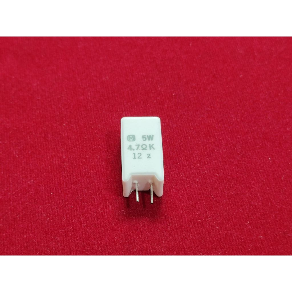 Jual Panasonic ERF5 Cement Wirewound Resistor 4.7R 4R7 4.7 Ohms 5W 10% ...