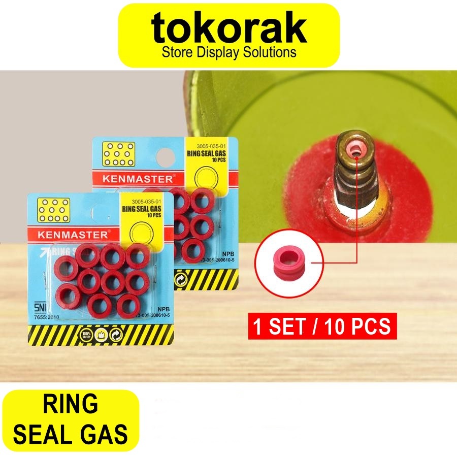 Jual KARET TABUNG GAS ISI 10 PCS KENMASTER - KARET SEAL LPG - KARET GAS ...