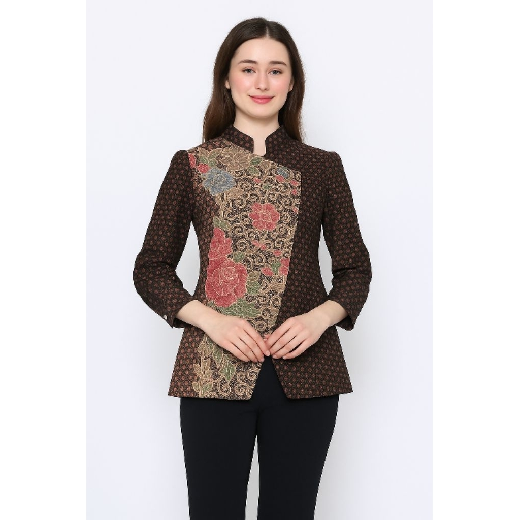 Jual Batik Solo Trendy - Blouse Renata Model Janggan Batik Lapis Furing ...