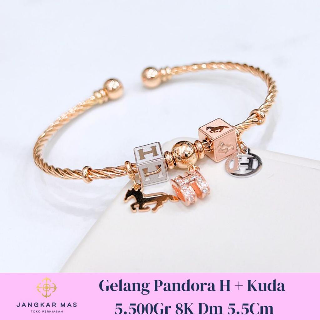 Jual GELANG PANDORA H + KUDA 8K 5.500 GR | Shopee Indonesia