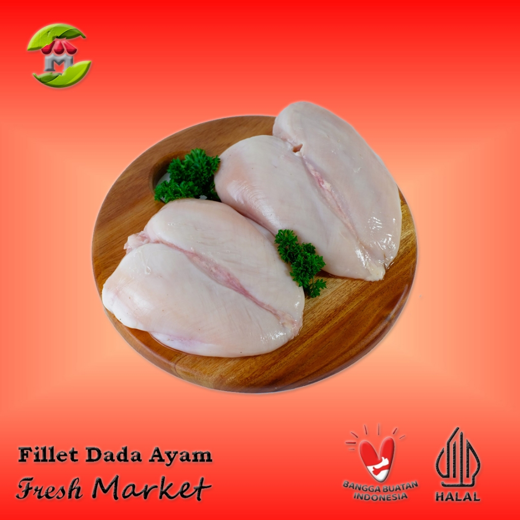 Jual [JAKTIM] Boneless Fillet Dada Ayam Tanpa Kulit Pack 970gr - 1kg ...