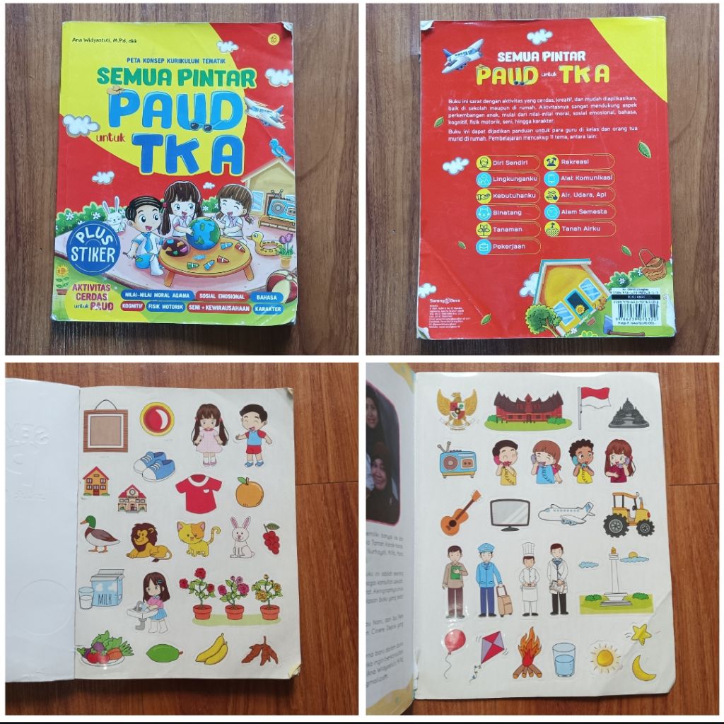 Jual Buku peta konsep kurikulum tematik paud untuk tk A Aktivitas ...