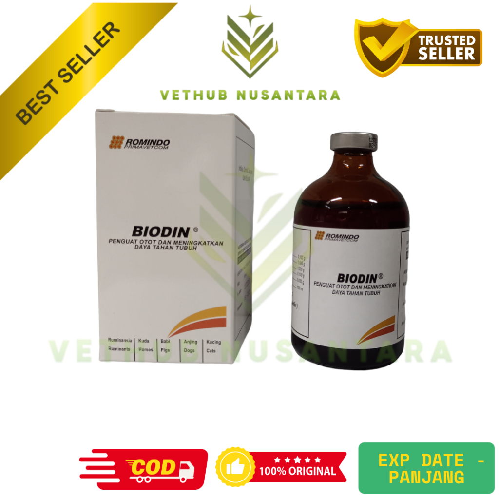 Jual BIODIN 50 ml BIODIN 100 ml ROMINDO Menguatkan Otot Stamina Daya ...