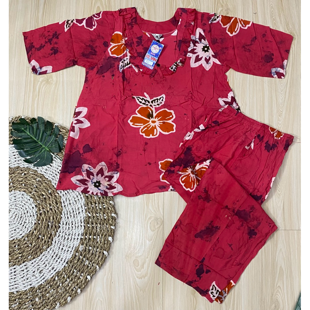 Jual CP Alvin Abg, pyjama wanita Tgn 3/4 | Shopee Indonesia