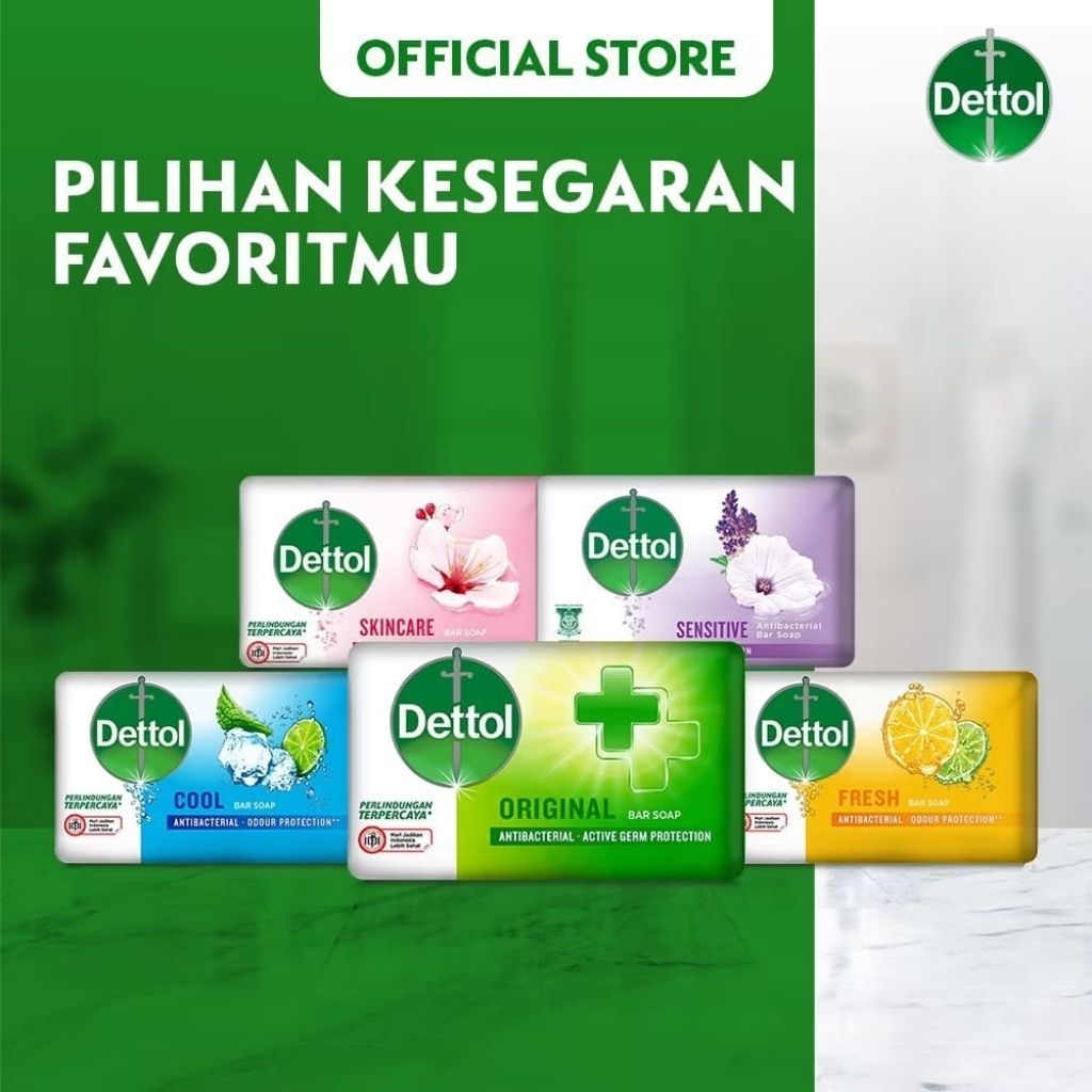 Jual (4 Pcs) Sabun Mandi Batang DETTOL Mix Lasting Fresh dan Fresh ...