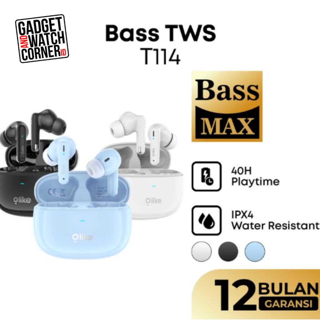 Jual Olike True Wireless Earphone TWS T114 Earphone Headset Bluetooth IPX4 | Shopee Indonesia