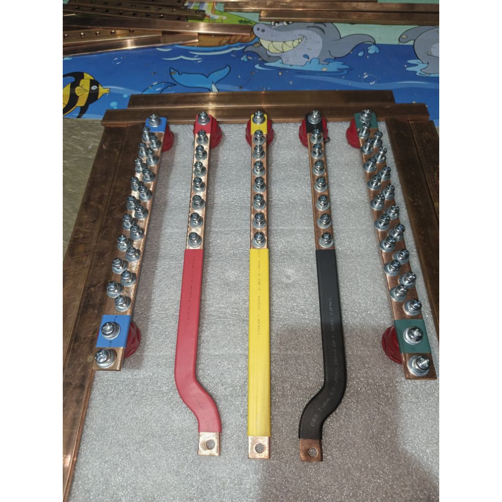 Jual BUSBAR 3×15 RSTN + GROUND PANJANG 30 CM UNTUK MCCB 30A/100A ...