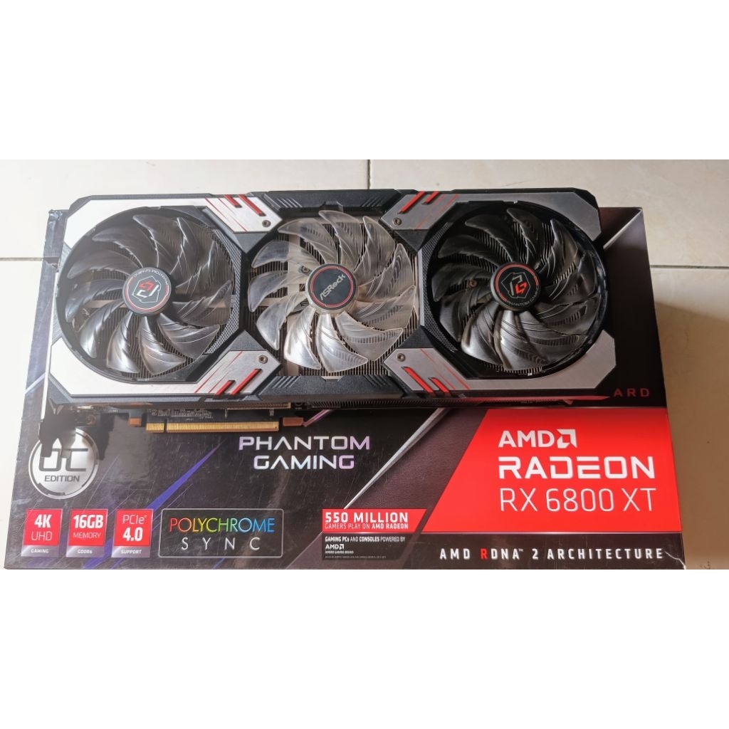 Jual Amd Rx 6800 Xt Asrock Phantom Gaming | Shopee Indonesia