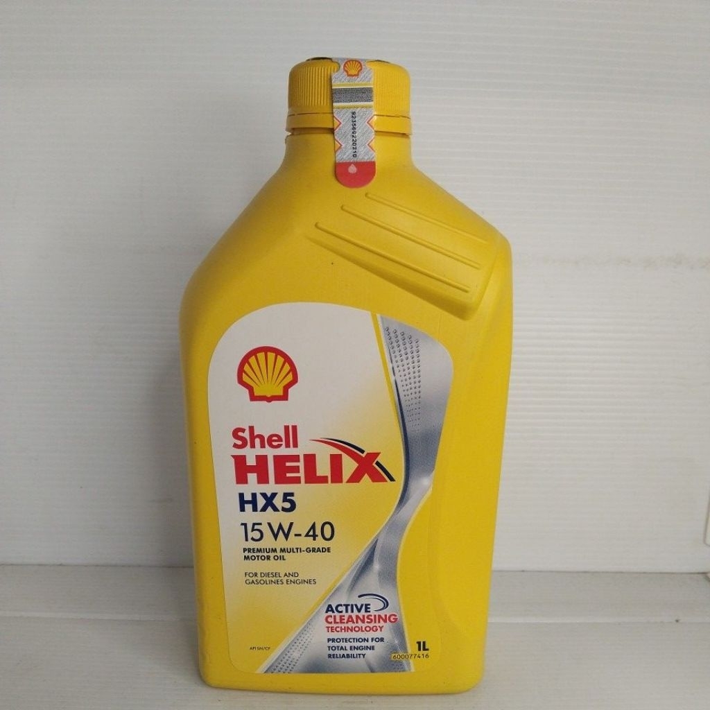Jual OLI SHELL HELIX HX5 15W-40 1LITER Pelumas Mesin Oli 4Tak 1000Ml ...