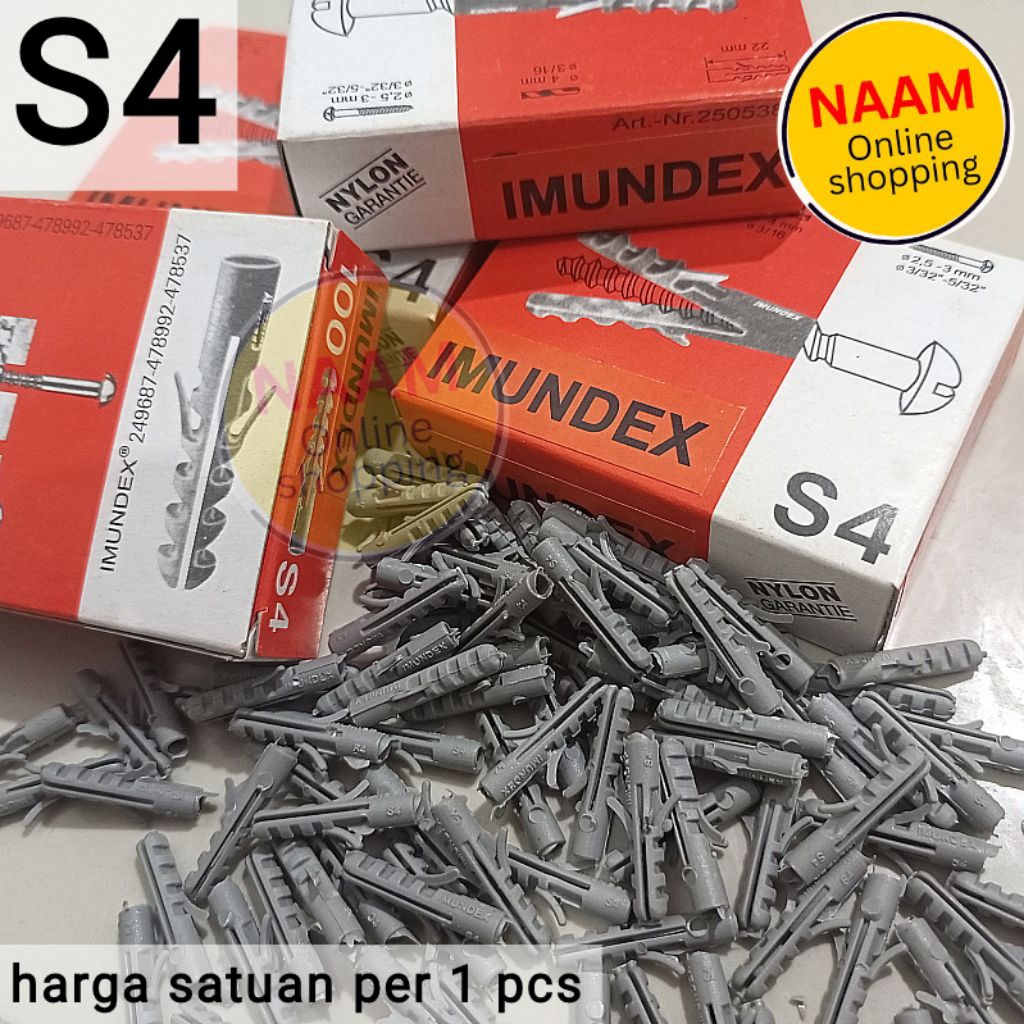 Jual (S4) DUDUKAN SEKRUP TANAM - DUDUKAN SKRUP DINDING BATA / BETON S4 ...