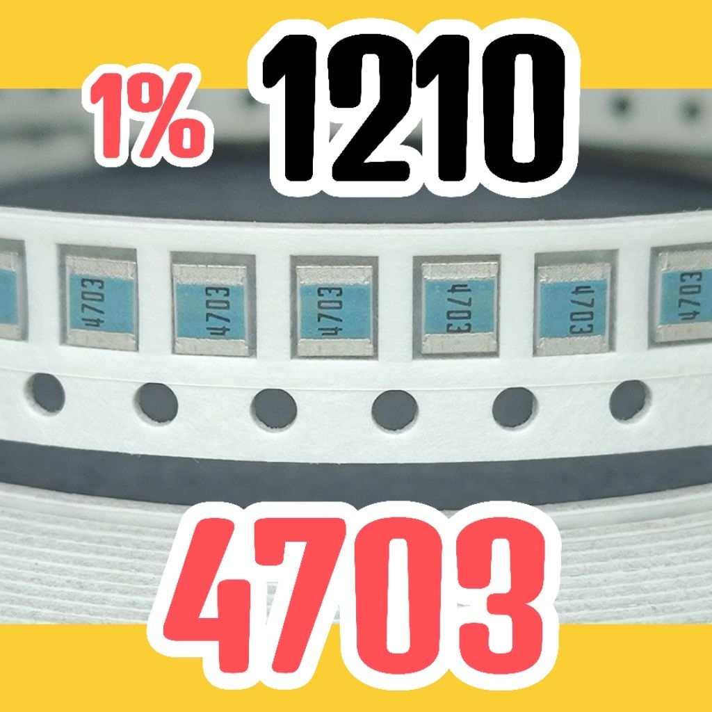 Jual 10pcs Chip resistor smd 4703 474 size 1210 3225 1% 470K ohm ...