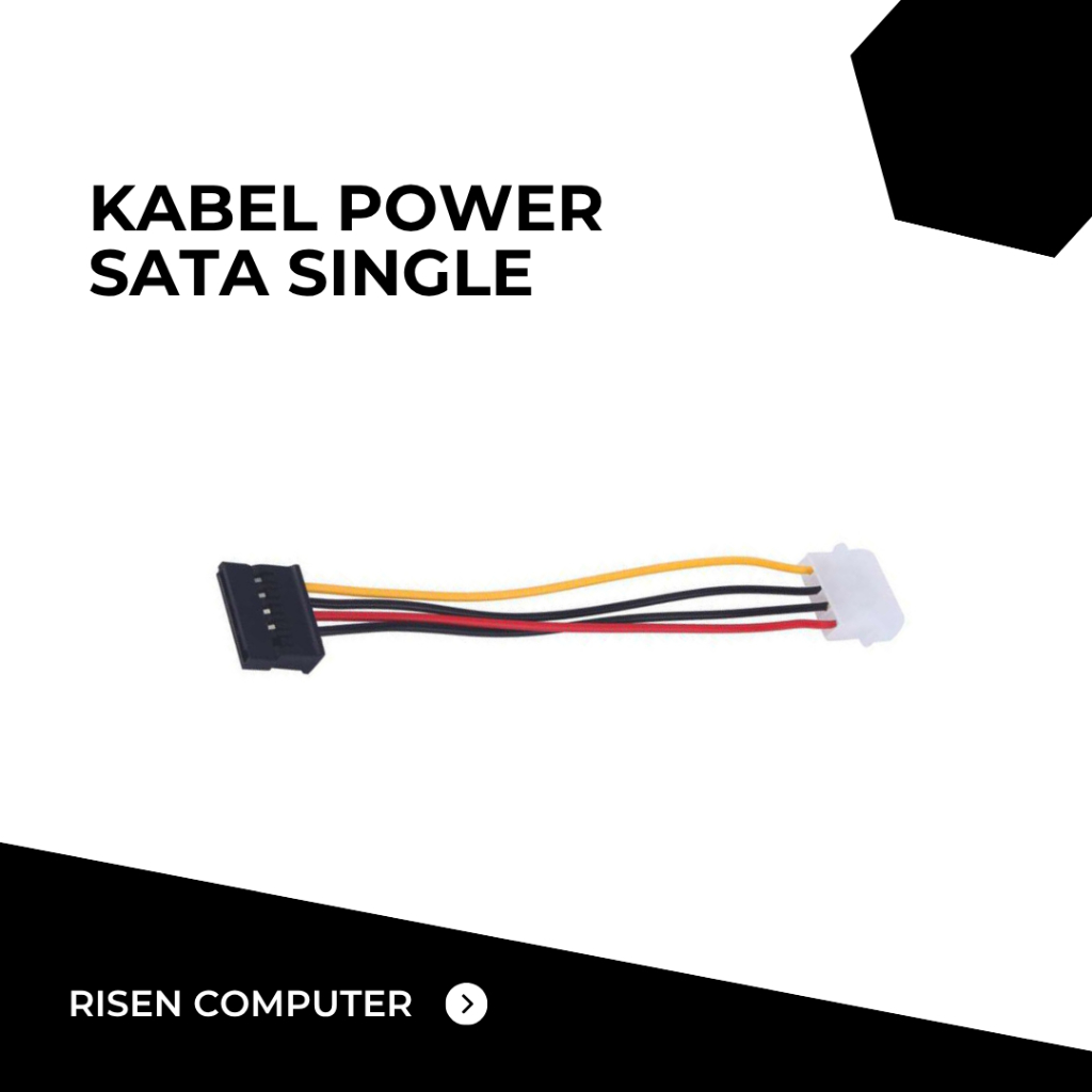 Jual KABEL POWER SATA Single Cable Hdd Hardisk Single Biasa Pc Cpu ...