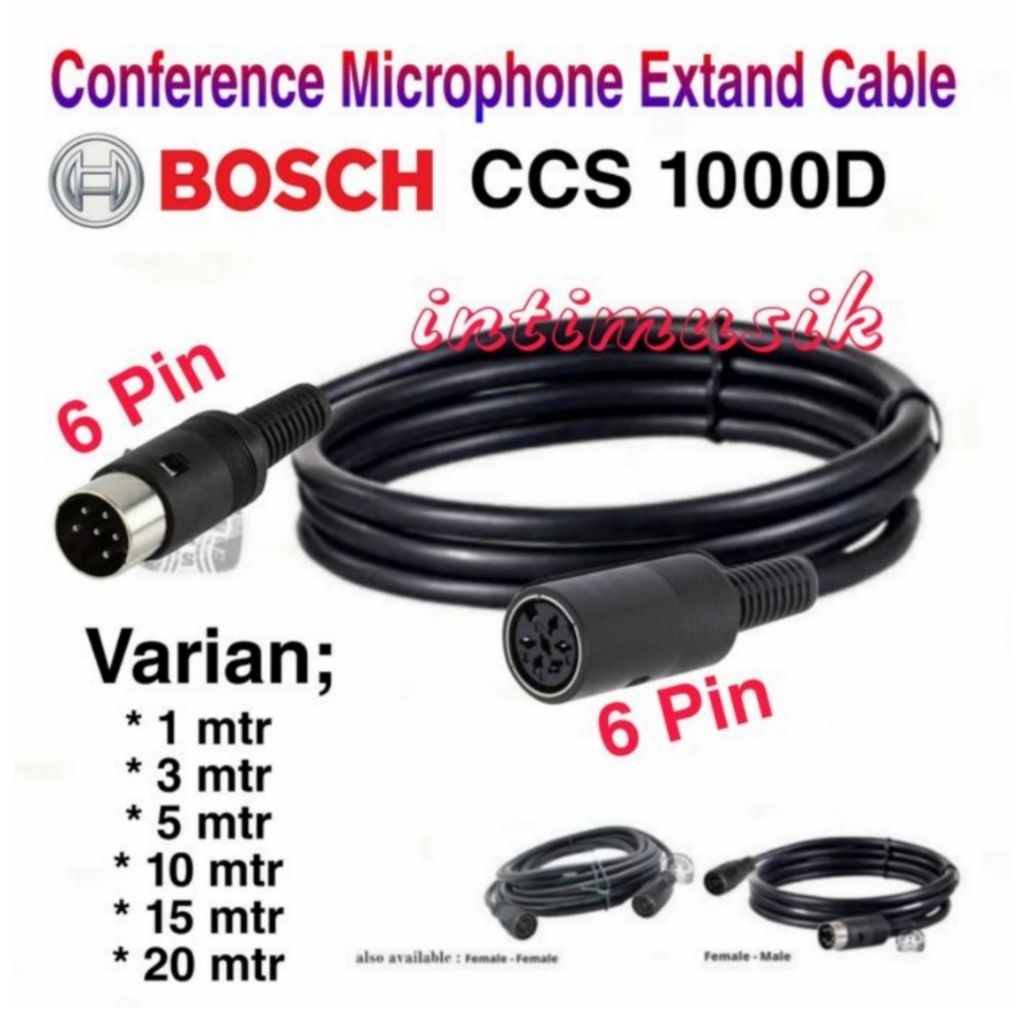 Jual KABEL MIC BOSCH CCS 1000 / CCS 1000D UKURAN 1 - 10 MTR | Shopee ...
